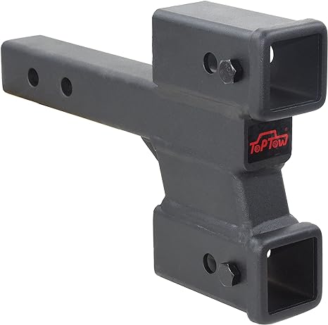 TOPTOW 64088 Trailer Dual Hitch Extender Adapter with 2 & 4-inch Riser ...