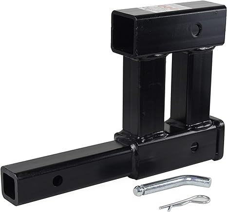 TOPTOW 64191HP Dual Hitch Receiver Extension Adapter 2 inch Towing and ...