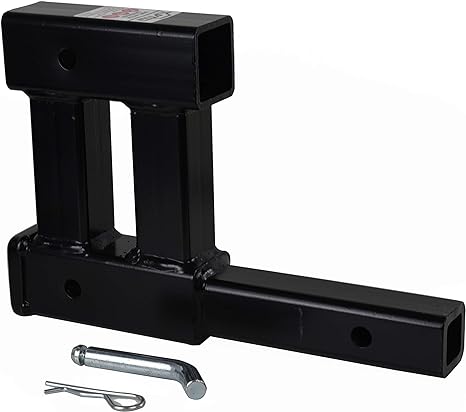 TOPTOW 64191HP Dual Hitch Receiver Extension Adapter 2 inch Towing and ...